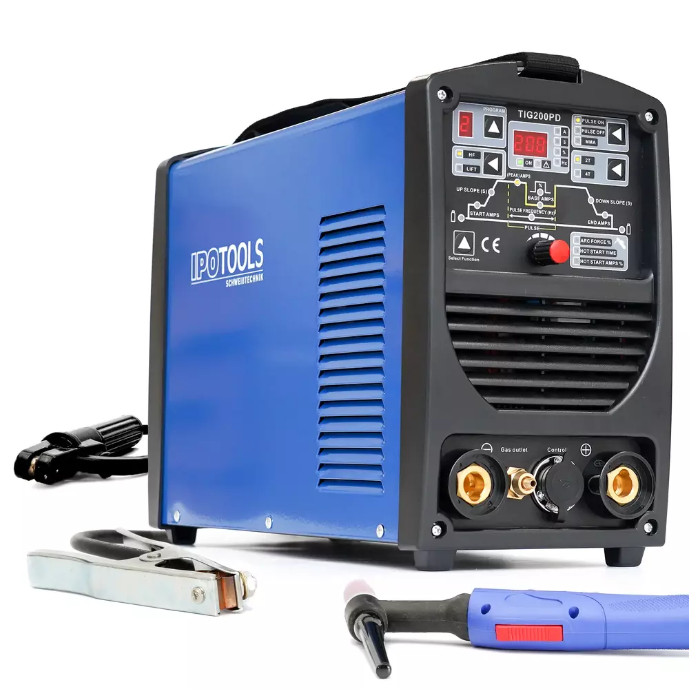 Schweißgerät TIG/WIG DC | IPOTOOLS TIG-200PD